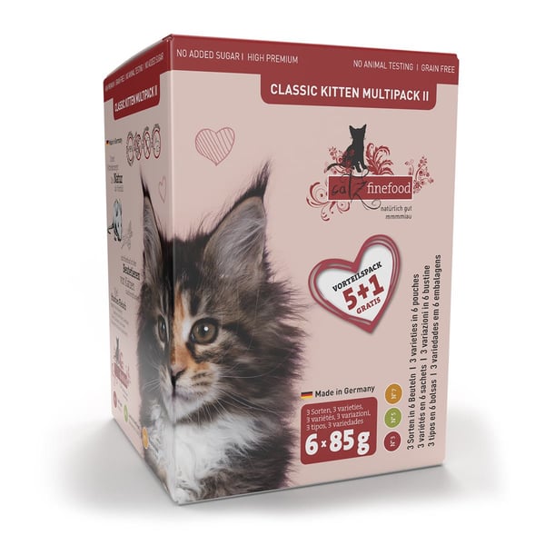 catz finefood Classic Kitten Multipack II 5+1 6x85g bei ZooRoyal