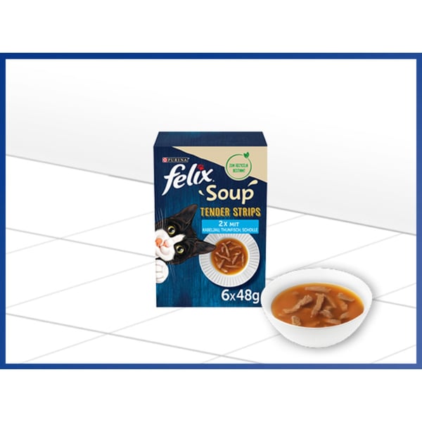 FELIX Soup Tender Strips Vielfalt aus dem Wasser bei ZooRoyal