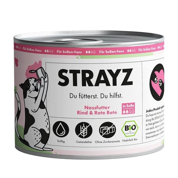 STRAYZ BIO Rind & Rote Beete in Soße günstig kaufen bei ZooRoyal