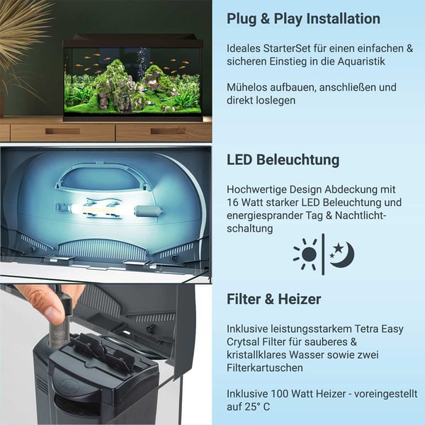 Tetra Starter Line LED Aquarium 105L günstig kaufen bei ZooRoyal