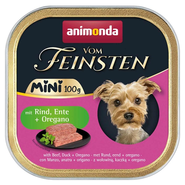 animonda vom Feinsten Mini Rind, Ente + Oregano bei ZooRoyal
