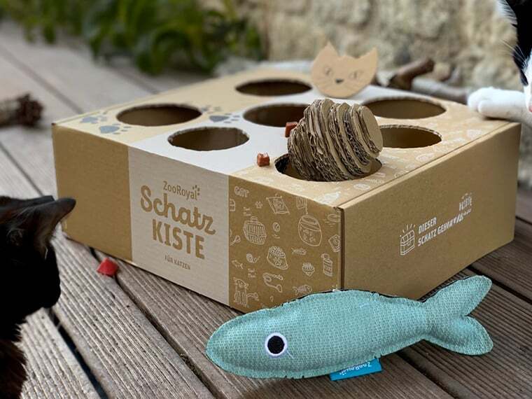 Bastelideen aus Karton für Katzen - ZooRoyal Schatzkiste | DIY